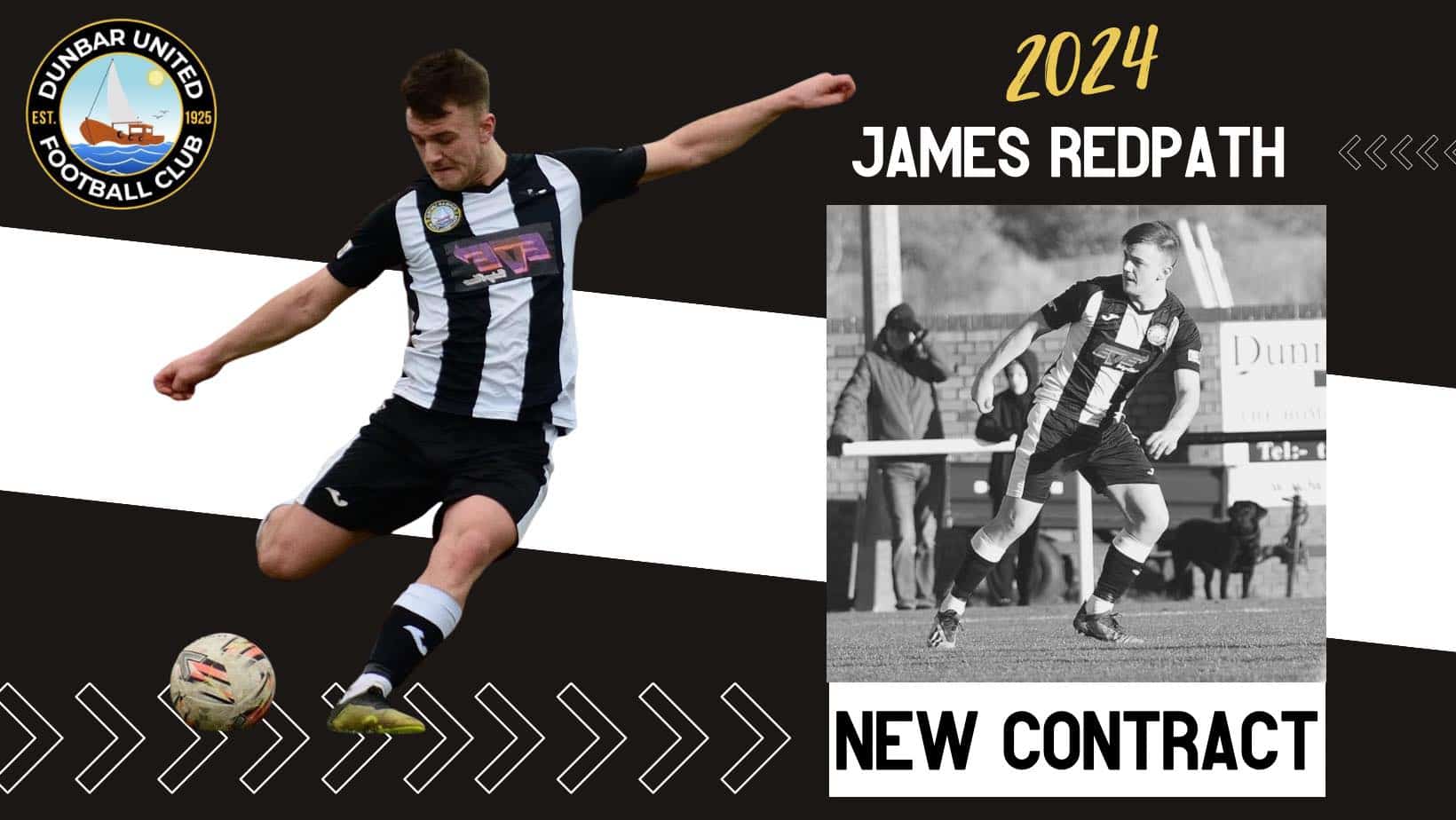 James Redpath signs contract extension - Dunbar United F.C. Dunbar ...